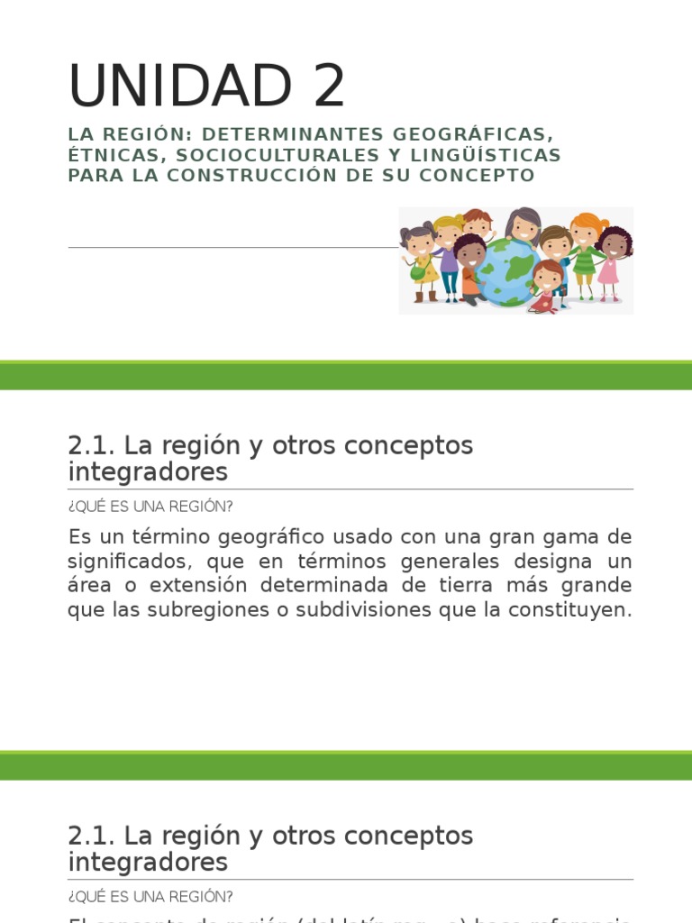 Conceptos fundamentales sobre regiones: tipos de regiones y la región ...