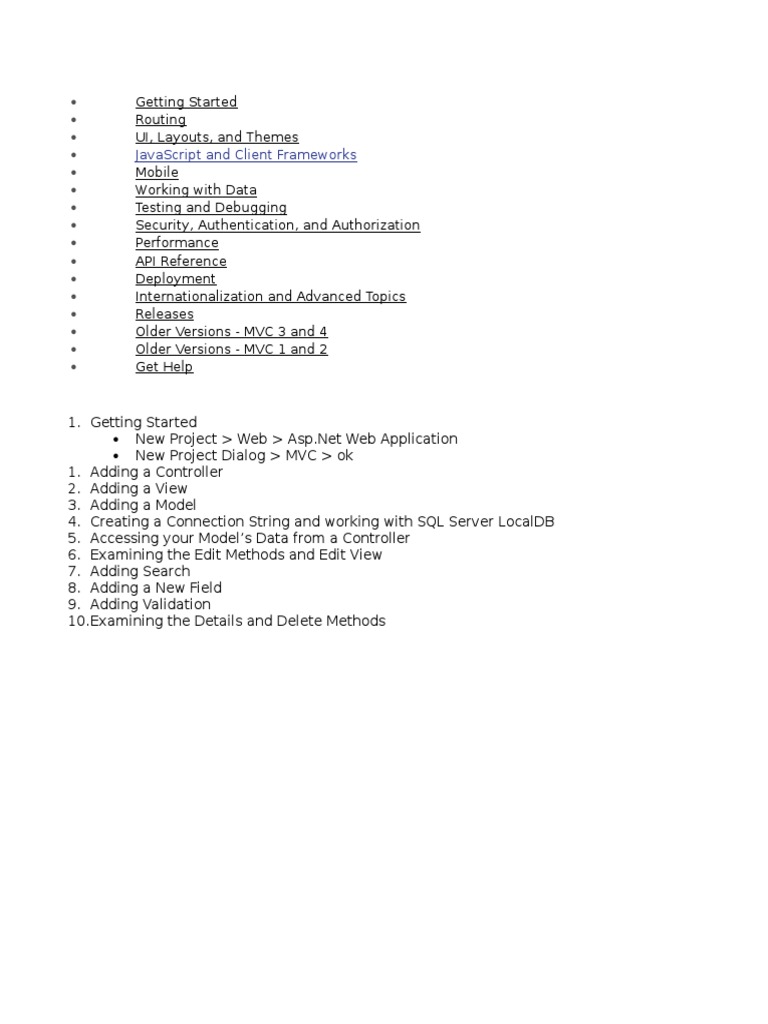 ASP.NET MVC Beginner's Guide | PDF
