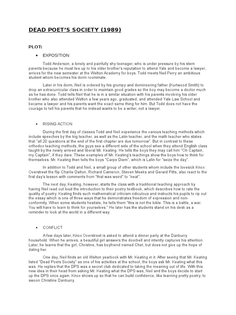 Dead Poets Society Lessons on Seizing the Day | PDF | Teaching And Learning