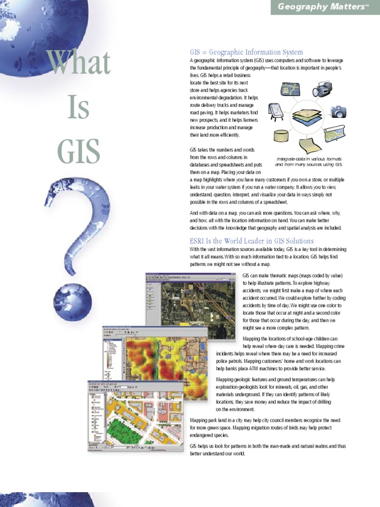 What Is Gis | PDF | Esri | Geographic Information System
