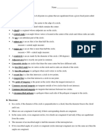 Unit 10 Circles Study Guide | PDF | Circle | Line (Geometry)