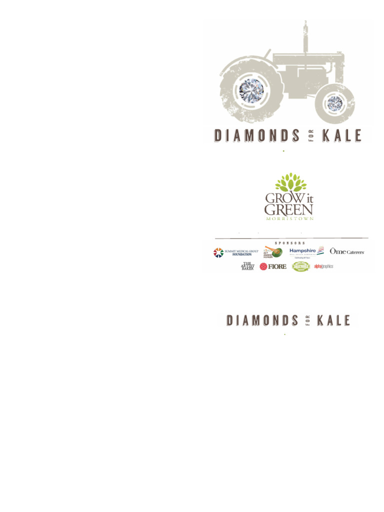 2016 Diamonds For Kale Program | PDF | Jewellery | Urban Agriculture