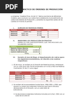 Caso Resuelto Prorrateo Costos Indirectos de Fabricacion Primario Secundario y Final 2022 A ...
