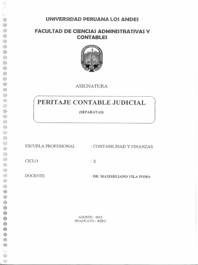 Peritaje Contable | PDF