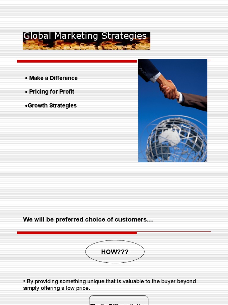 Effective Global Marketing Strategies | PDF | Pricing | Communication