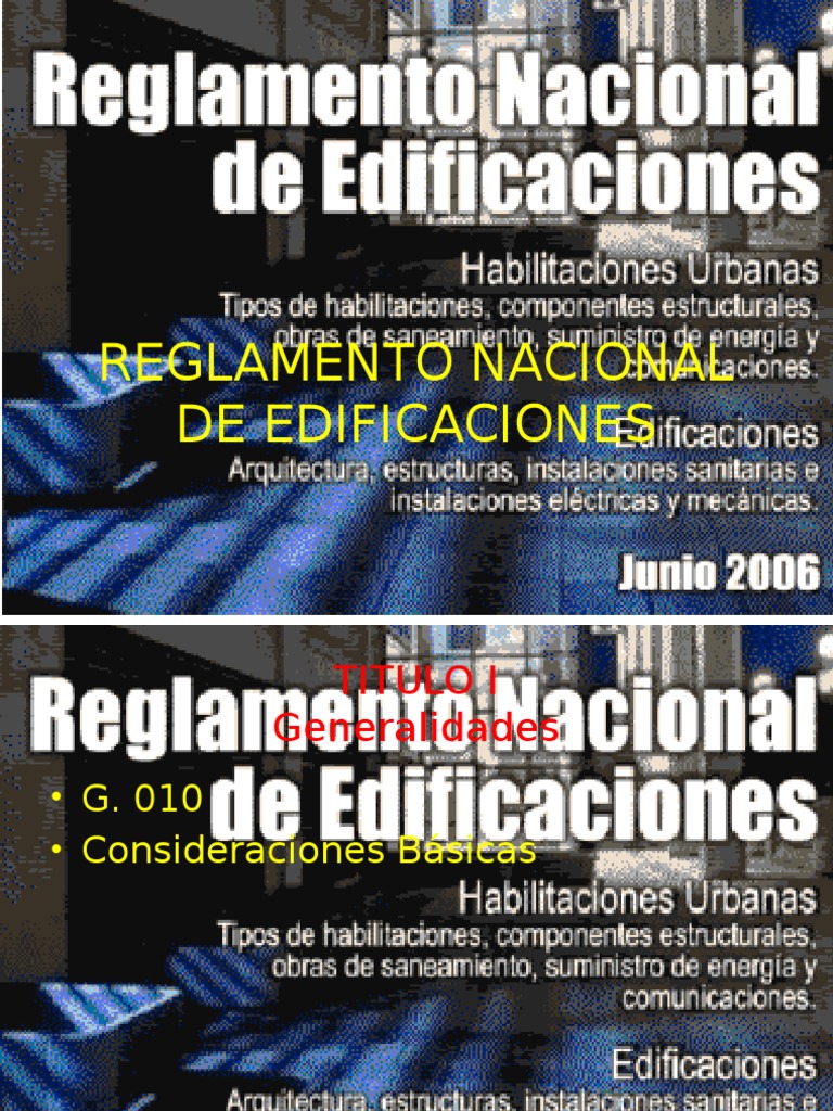 Documents - MX Reglamento Nacional de Edificaciones | PDF