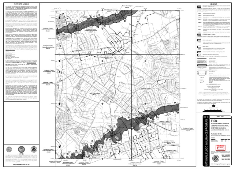 Lexington County Flood Map | Aquatic Ecology | Geography