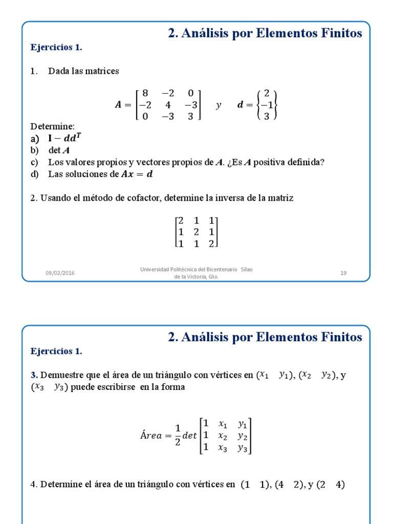 Ejercicios 1. Algebra Avanzada | PDF