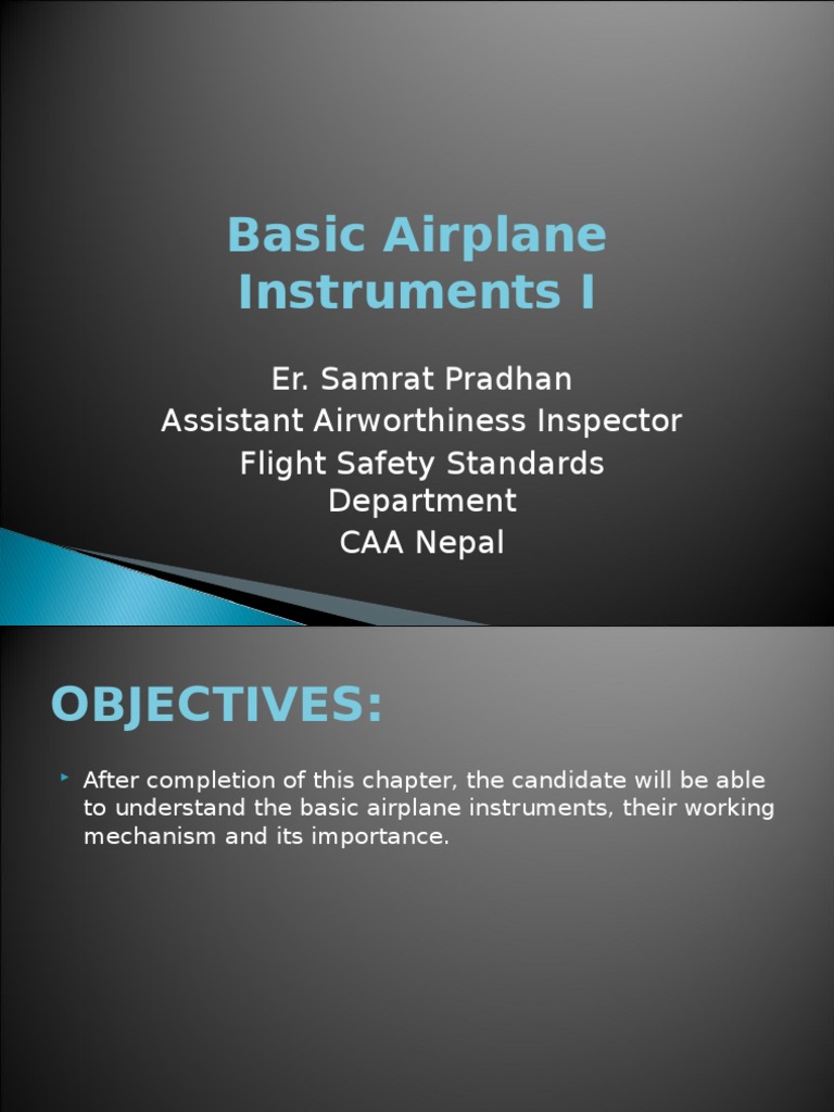 An Introduction to Basic Airplane Instruments: Understanding the Pitot ...