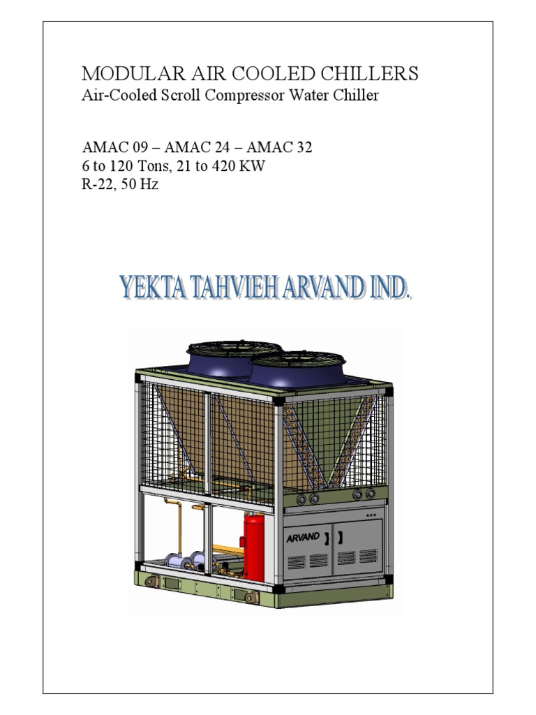 Modular Air Cooled Chillers PDF | PDF | Heat Exchanger | Gas Compressor
