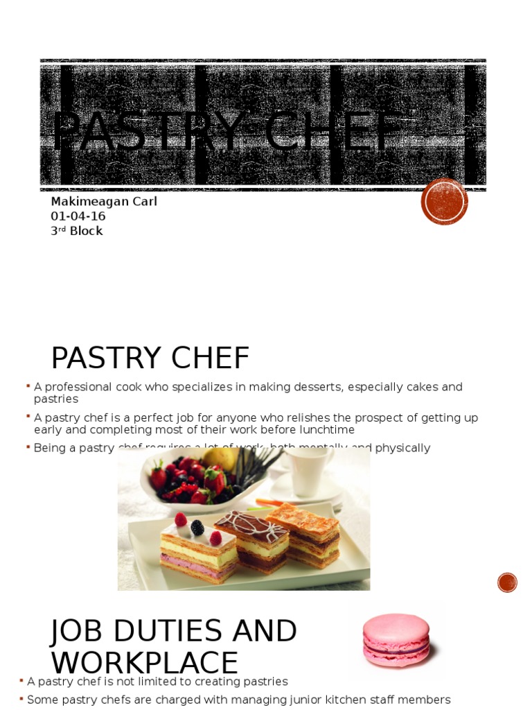 Pastry Chef | PDF | Apprenticeship | Chef
