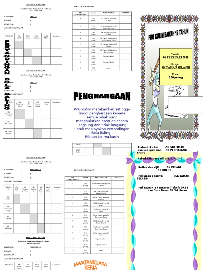 Pamplet Tugasan Bola Baling | PDF