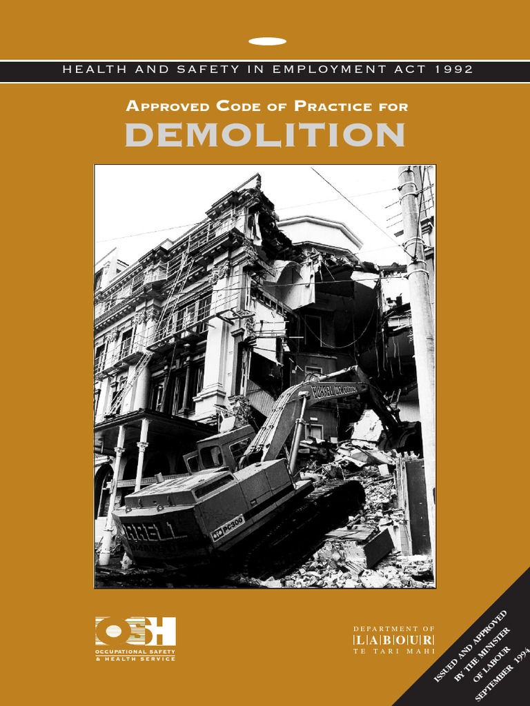Code Demolition | PDF | Demolition | Personal Protective Equipment