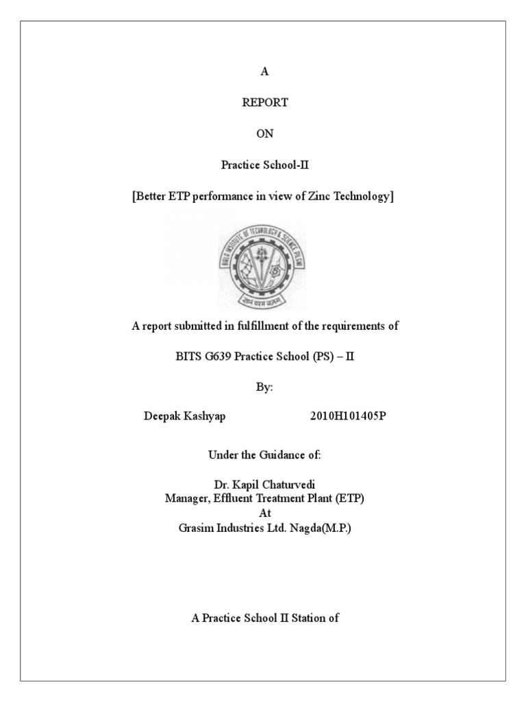 Better ETP Performance in View of Zinc Technology | PDF | Rayon | Cellulose