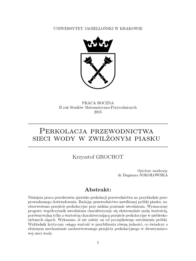 Percolation Theory | PDF
