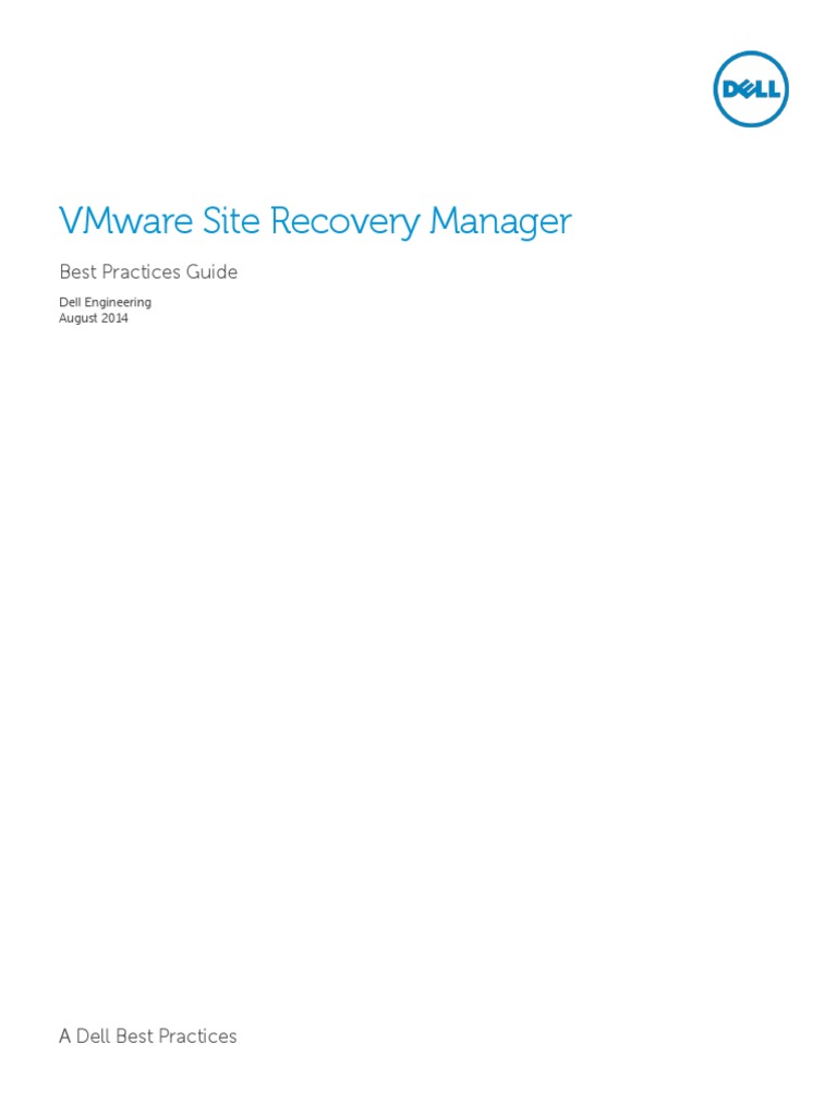 Compellent Best Practices With Site Recovery Manager | PDF | Replication (Computing) | Virtual ...