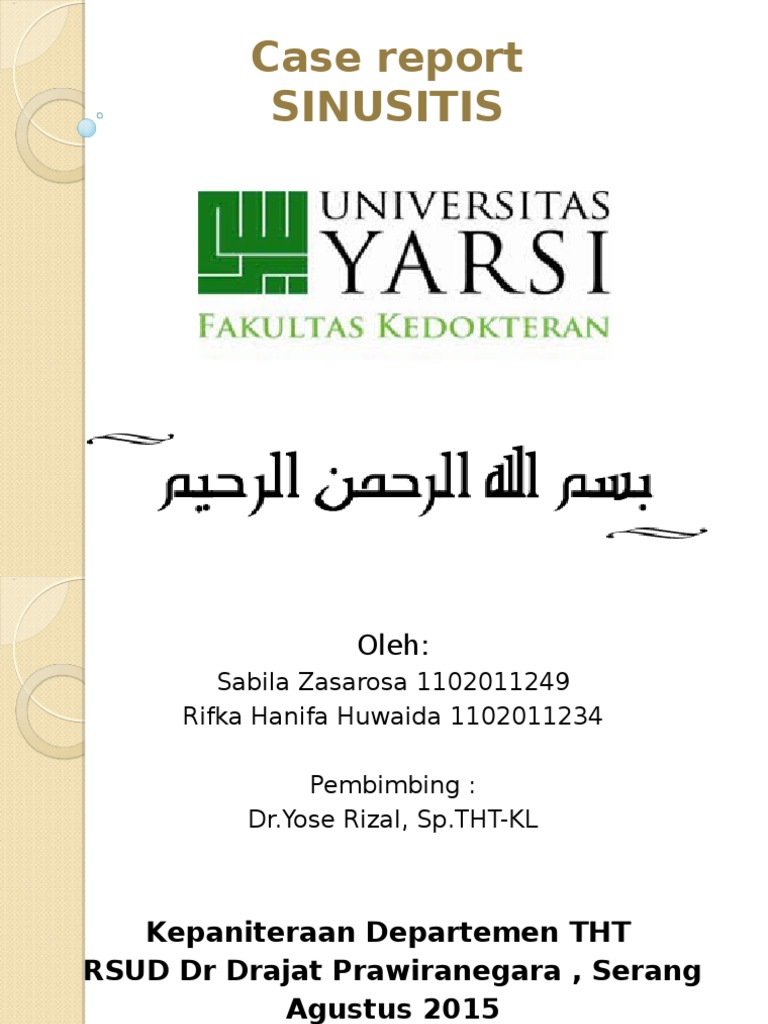 Case Report Sinusitis | PDF