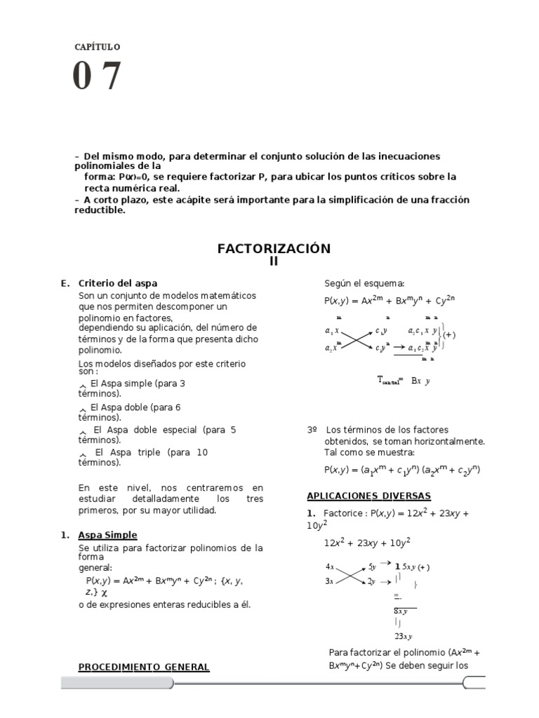 reglas del algebra | Factorización | Cálculo