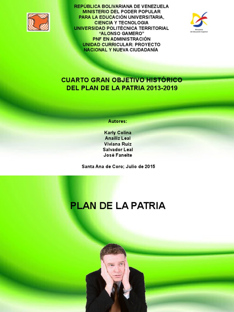 Diapositivas Plan de La Patria | PDF | Venezuela | America latina
