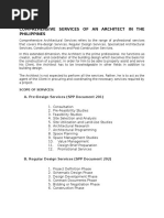 Architect's Scope of Services Overview | PDF | Architect ...