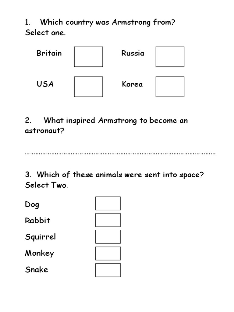 Neil Armstrong Quiz Questions | PDF
