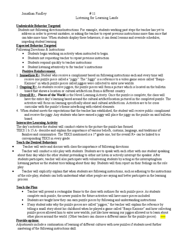 Enhancing Student Listening Skills | PDF | Teaching | Teachers