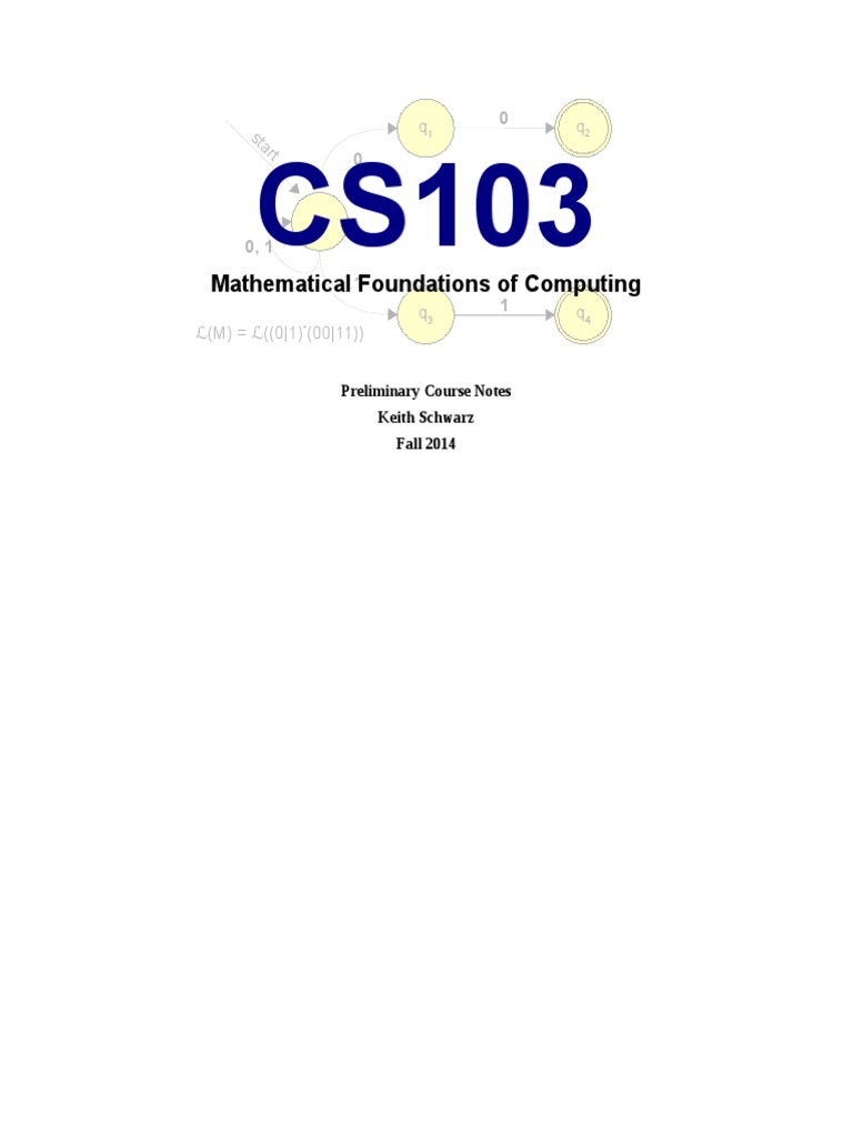 Stanford CS103 Course Reader | PDF | Mathematical Proof | Function (Mathematics)