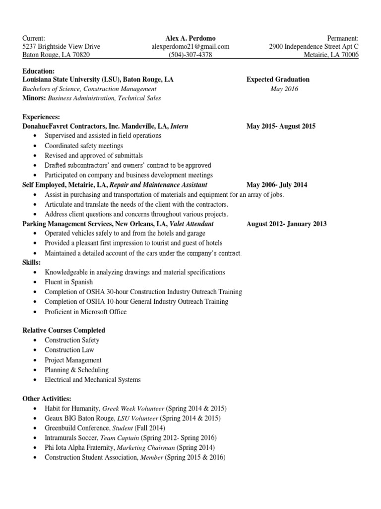 Resume 2015 Alex | PDF