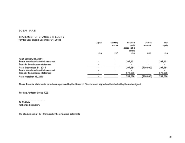 Statement of Equity | PDF