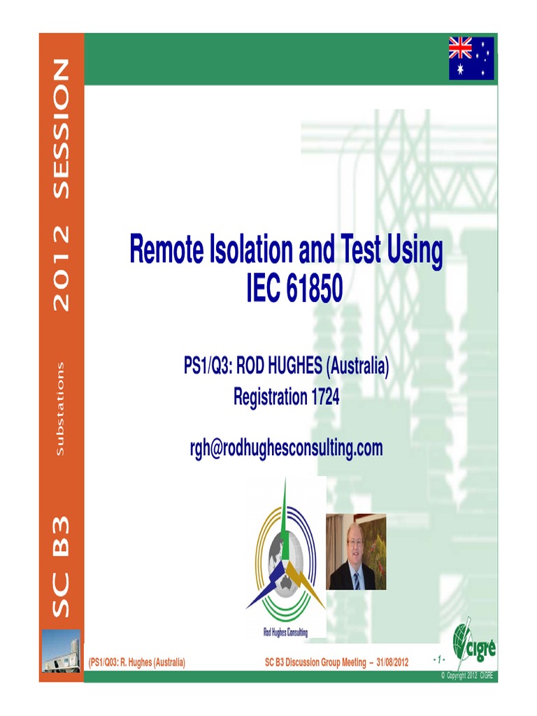Remote Isolation and Test Using IEC 61850 Remote Isolation and Test ...