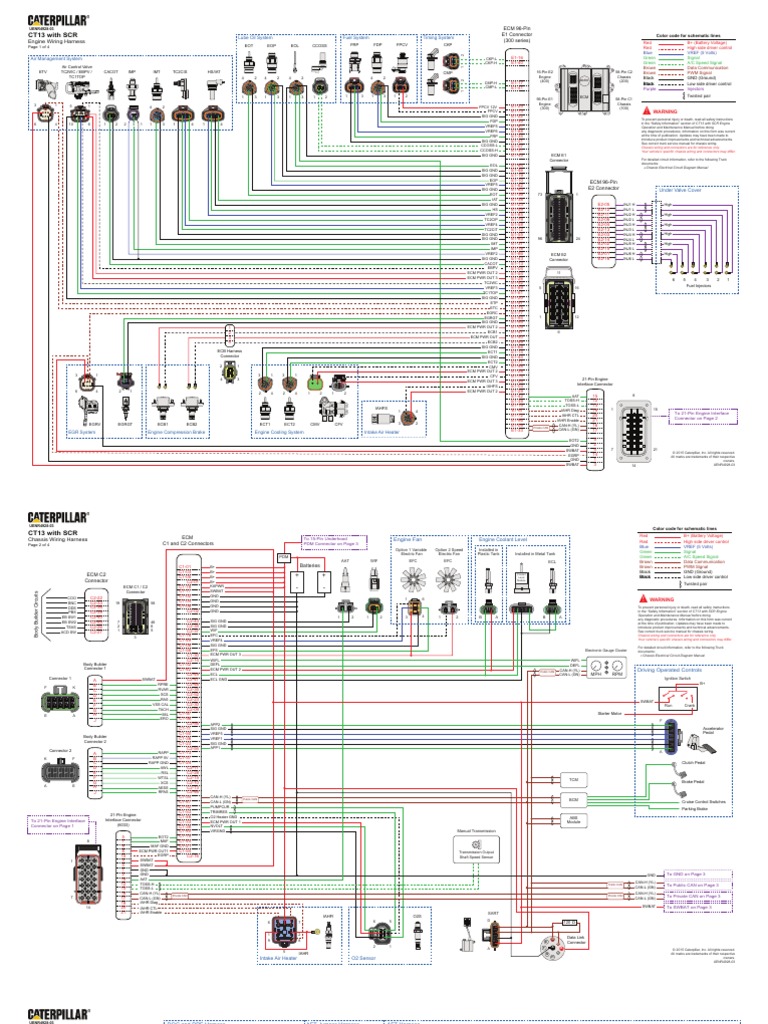 CT13 With SCR Engine Wiring Harness | PDF | Throttle | Diesel Engine
