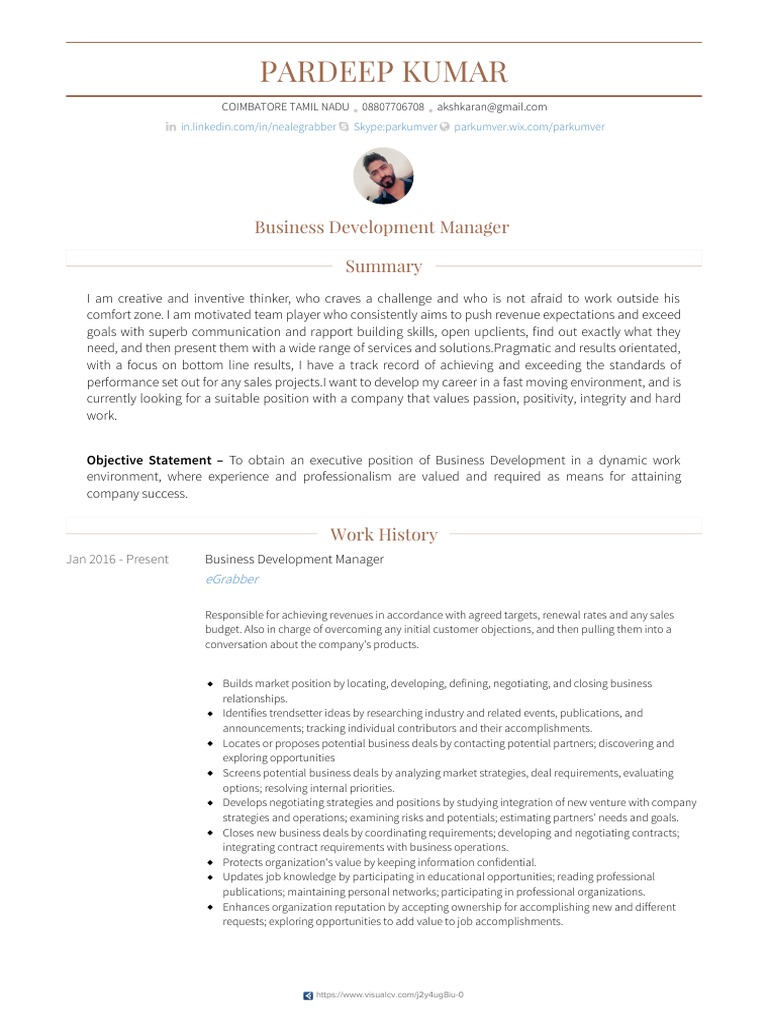 Business Development Manager | PDF | Sales | Strategic Management