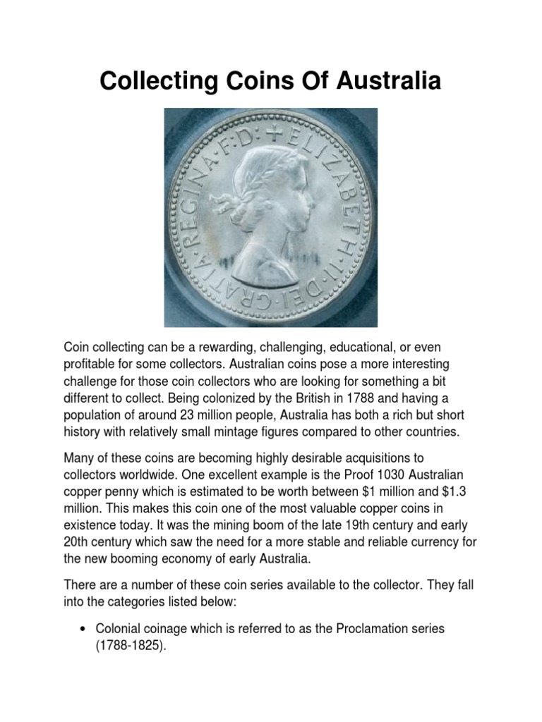 Collecting Coins of Australia | PDF | Coins | Pound Sterling