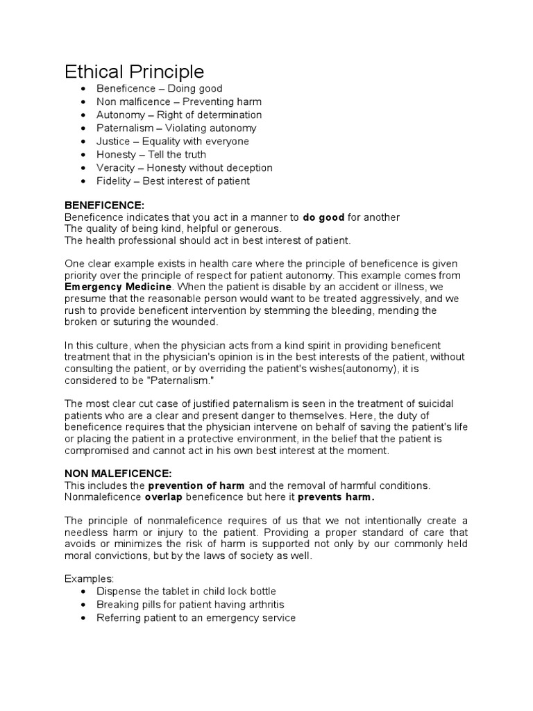 Pharmacy Ethical Principles Explained Pdf Autonomy Informed Consent