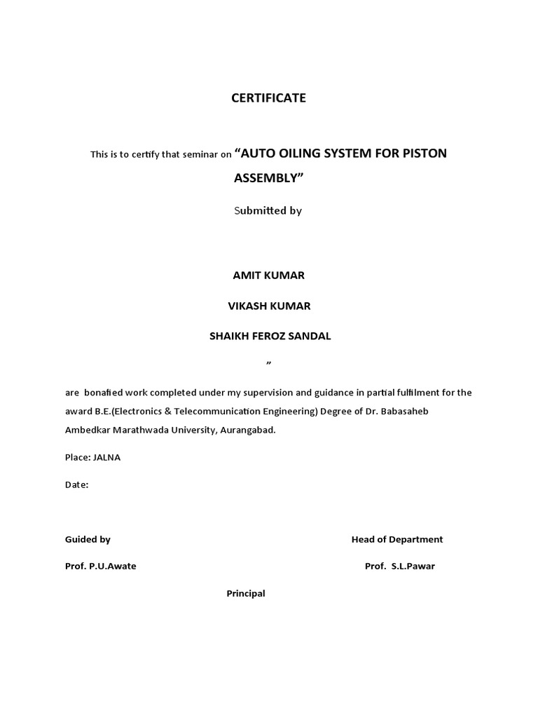 Certificate | PDF