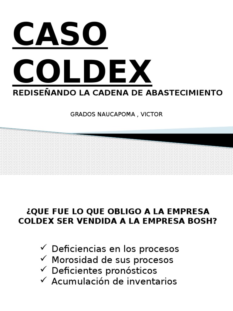 Rediseño Logístico de Coldex por Bosh | PDF | Business | Economias