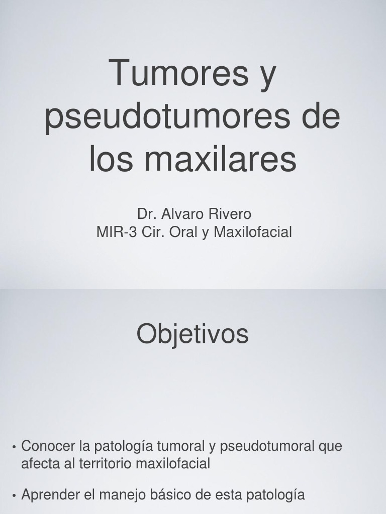Tumores de Maxilares | PDF | Especialidades Medicas | Enfermedades y ...