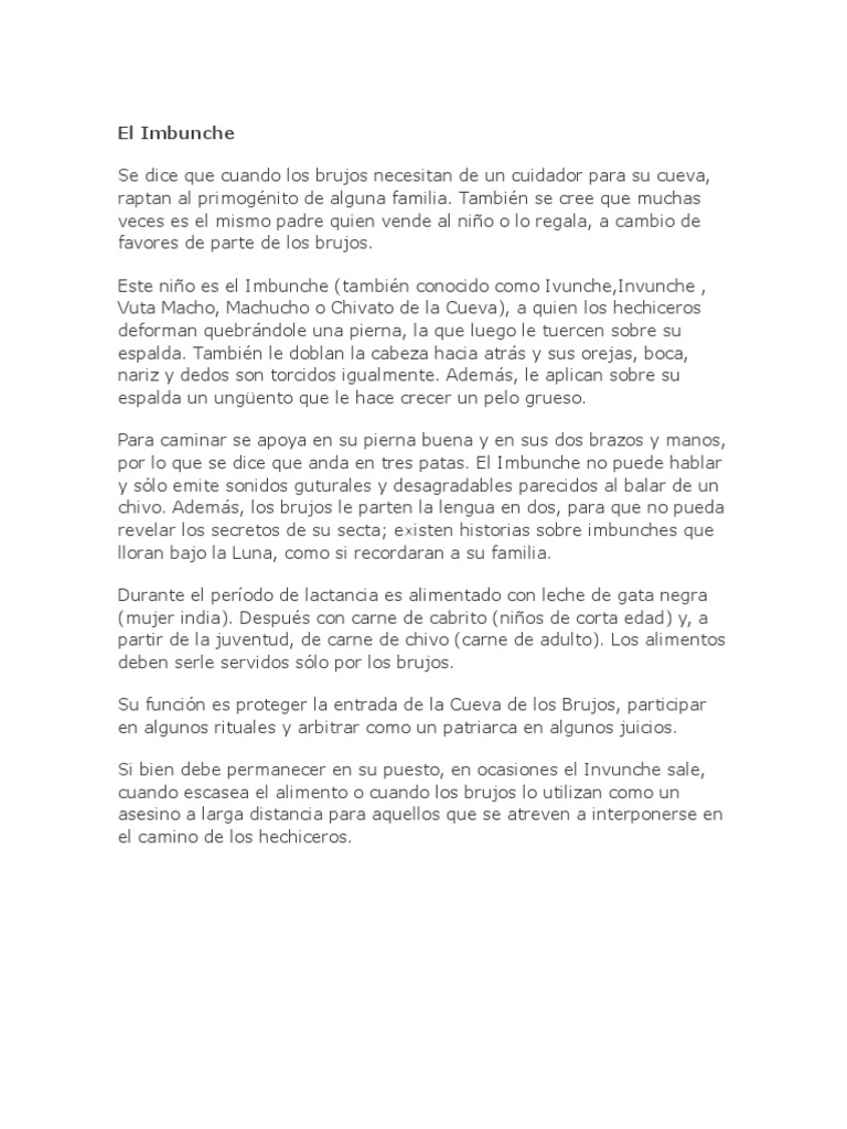 El Imbunche | PDF