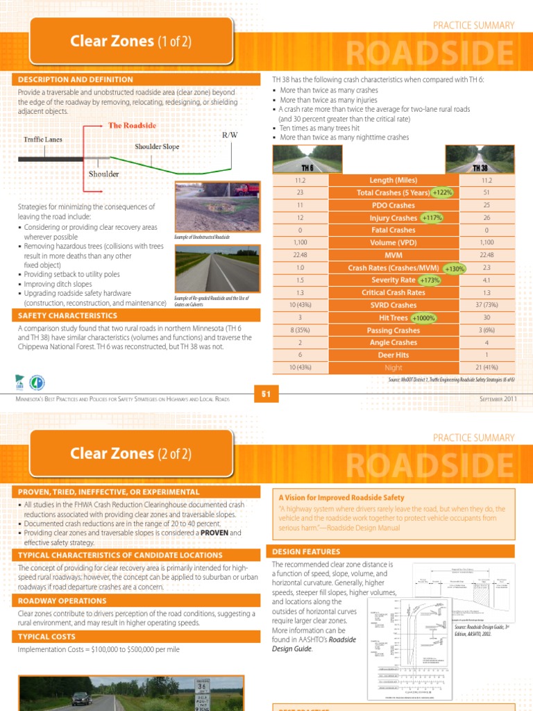 Roadside: Clear Zones (1 of 2) | PDF | Transport Infrastructure ...