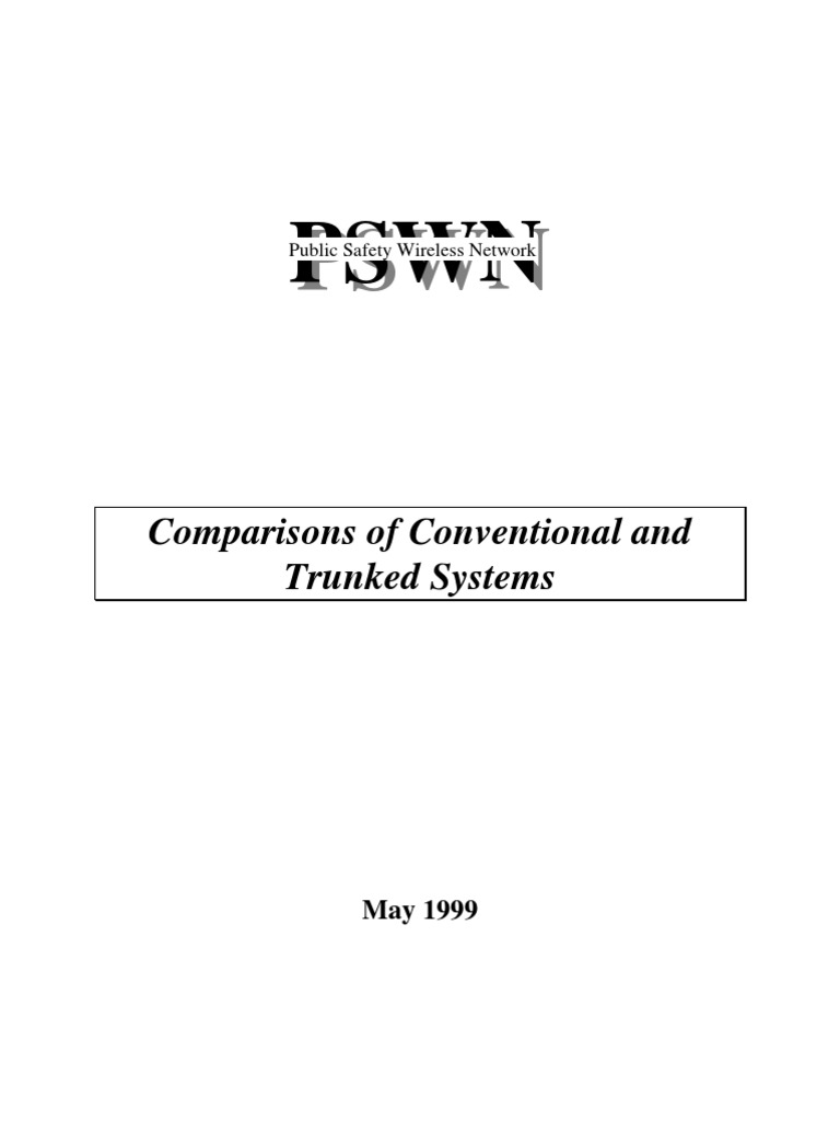 Conventional Trunked Radio Systems Comparison Report | PDF | Duplex ...