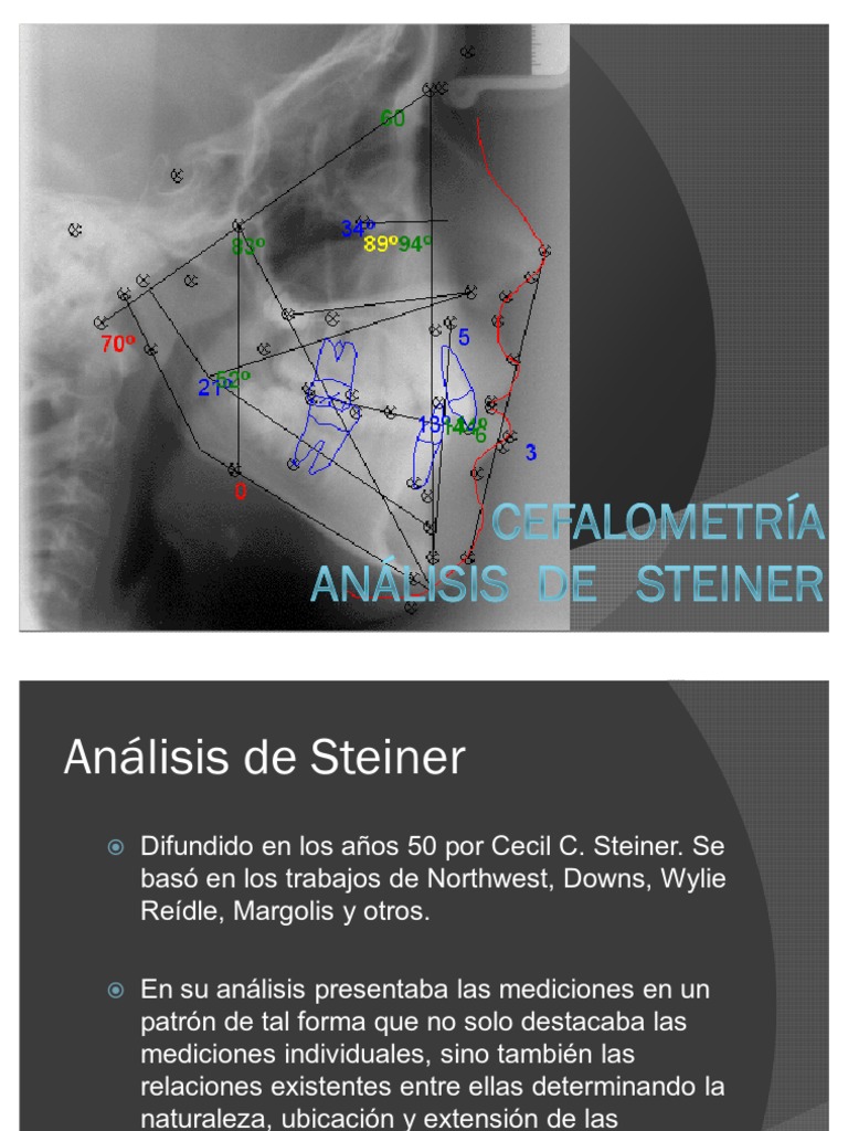 cefalometría steiner | Anatomía dental | Boca