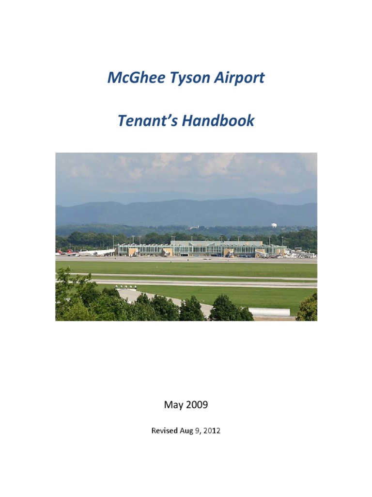 Tenant Handbook Revised Aug 2012 | PDF | Airport | Business