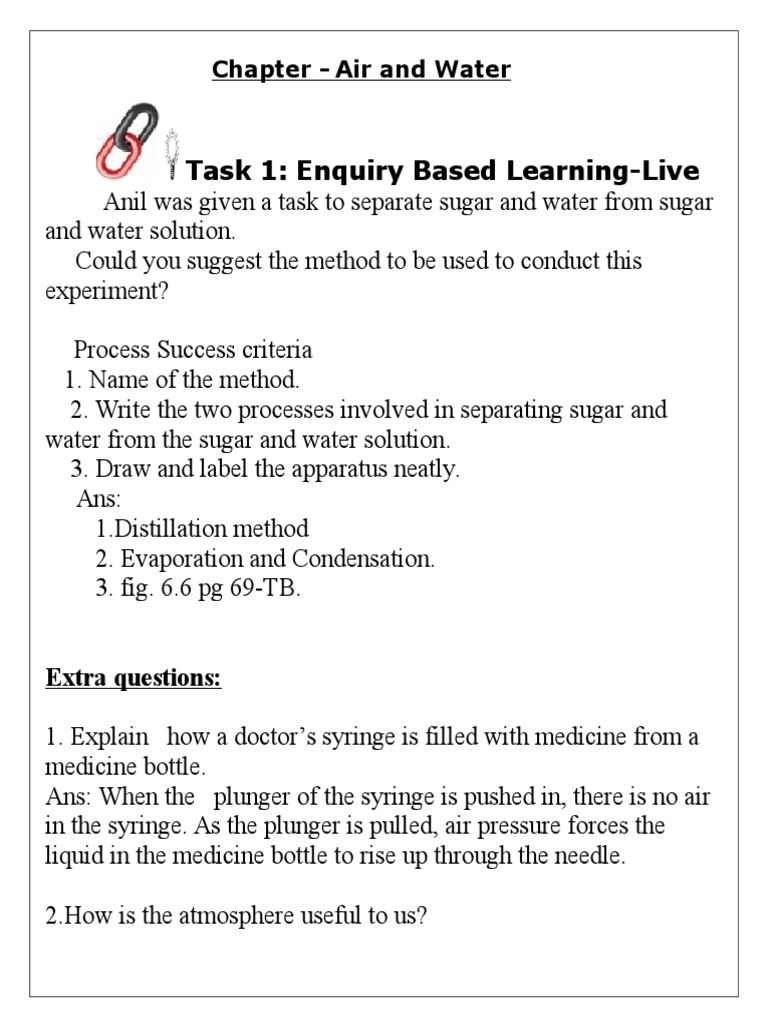 Air and Water Notes Grade 5-2 | PDF | Atmosphere Of Earth | Solubility