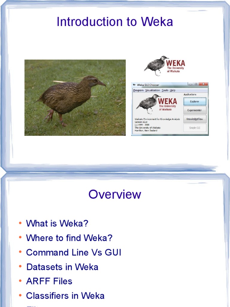 Introduction To Weka | PDF | Statistical Classification | Data Mining