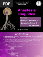 Anestesia Raquídea: Indicaciones y Riesgos | PDF | Anestesia | Fluido ...