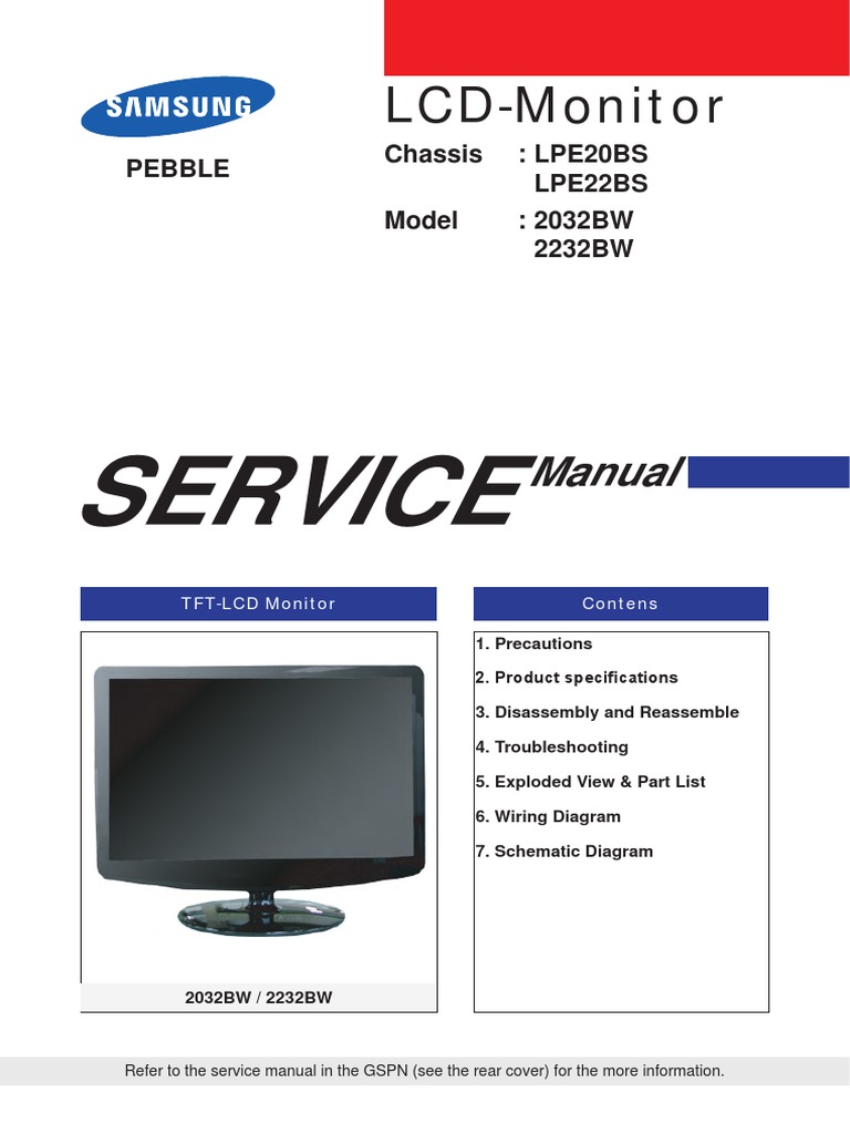 Samsung 2232BW 1 Schematic | PDF
