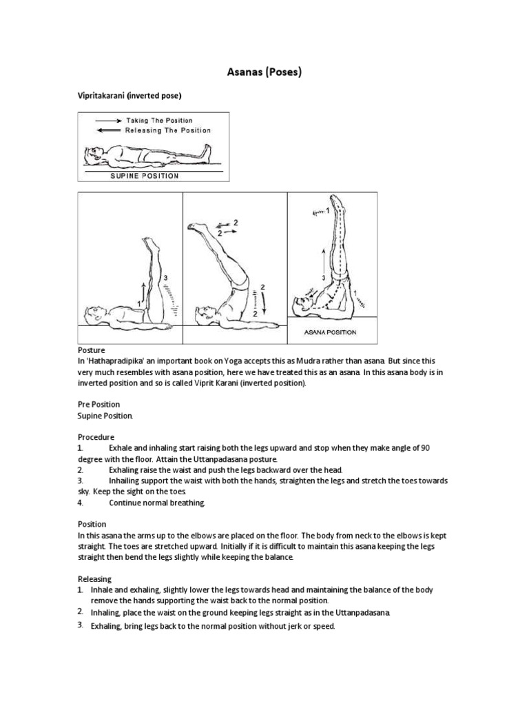 Asanas | PDF | Abdomen | Breathing