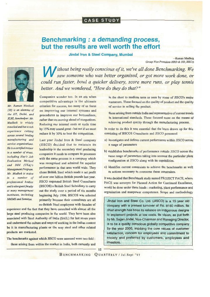 17 - Benchmarking Case Study | PDF