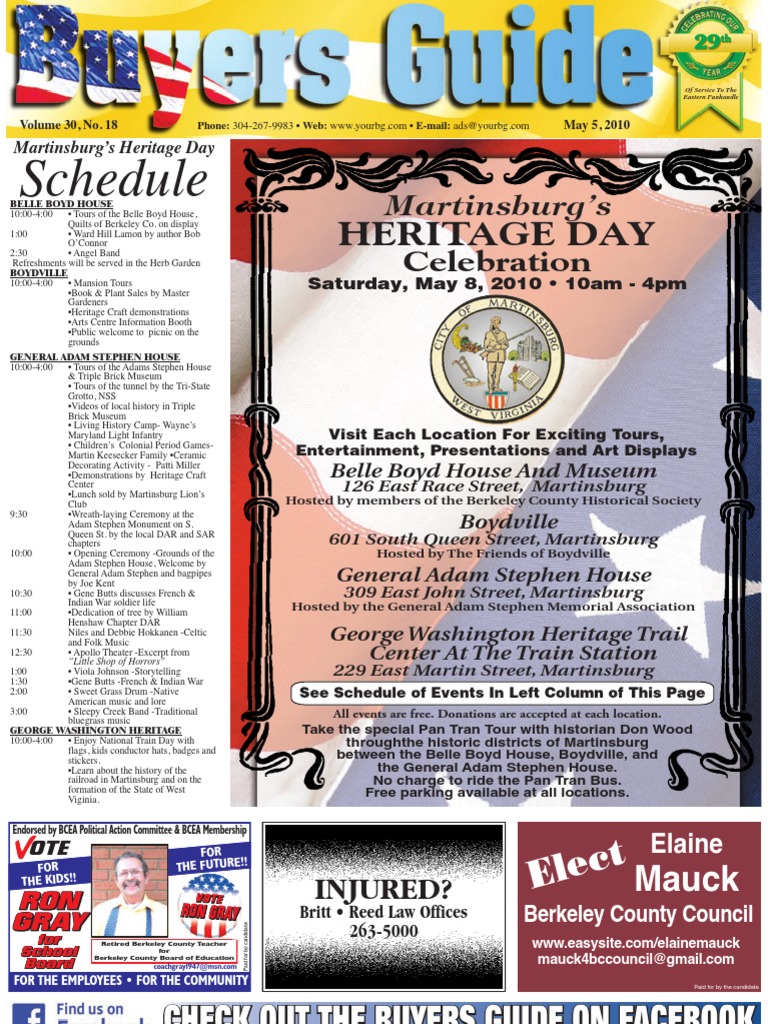 Schedule: Heritage Day | PDF | Leisure