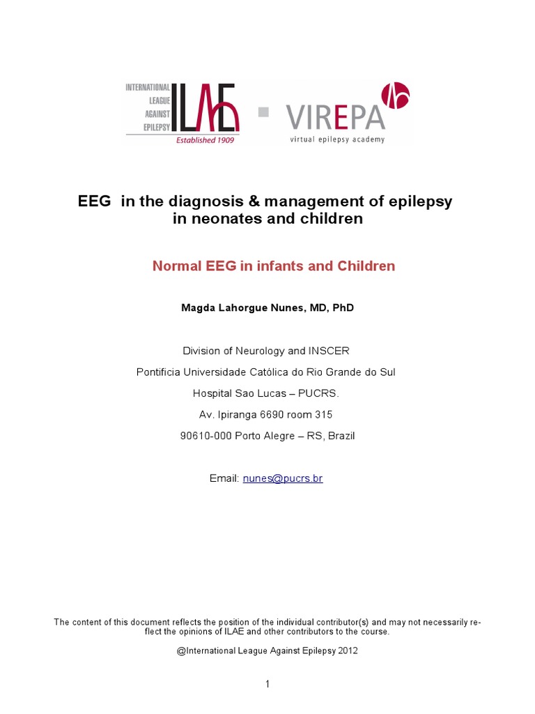 Normal EEG Patterns in Infants A Children - Textbook.final | PDF ...
